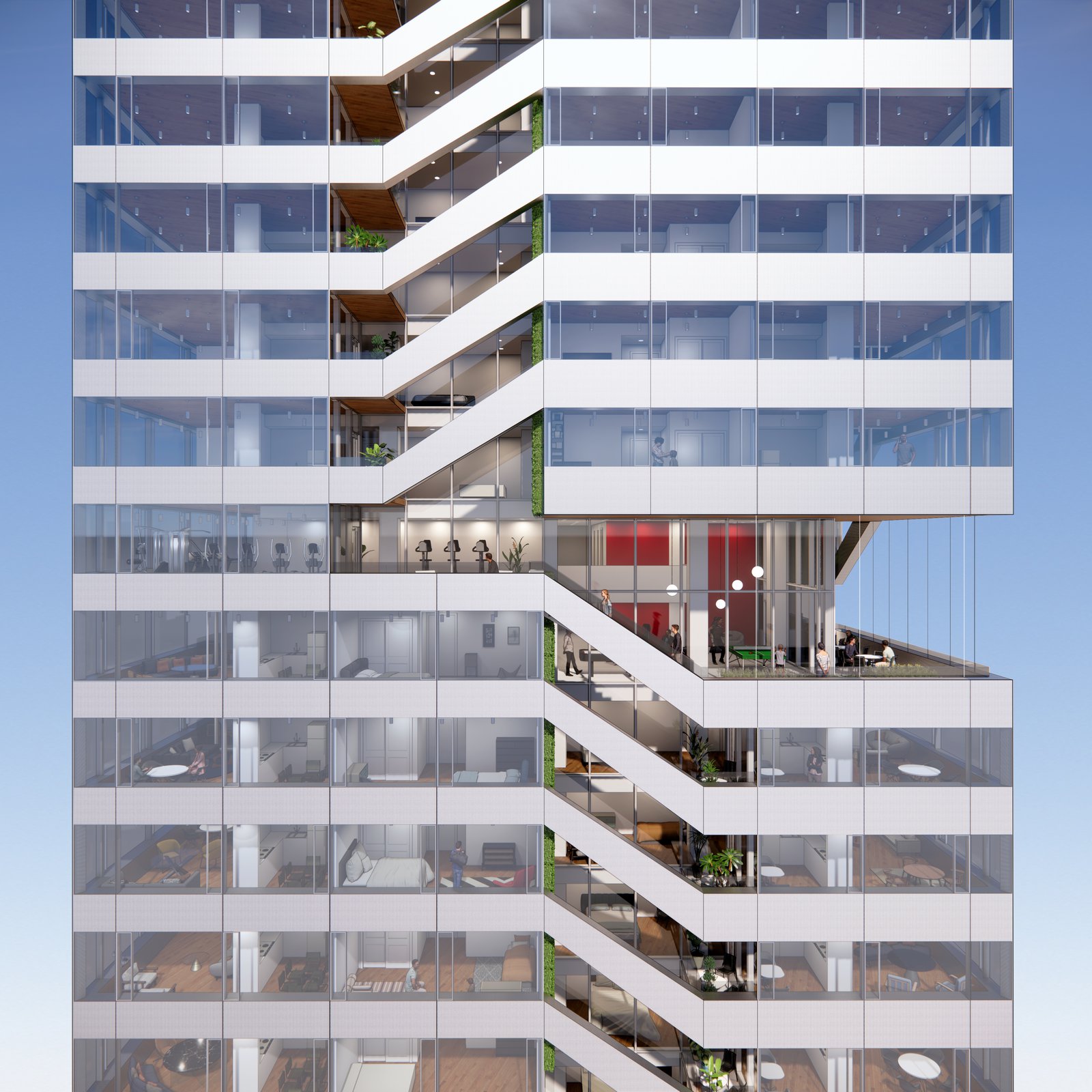 8x8 Tower — Design for Sustainable Living | Pei Cobb Freed & Partners