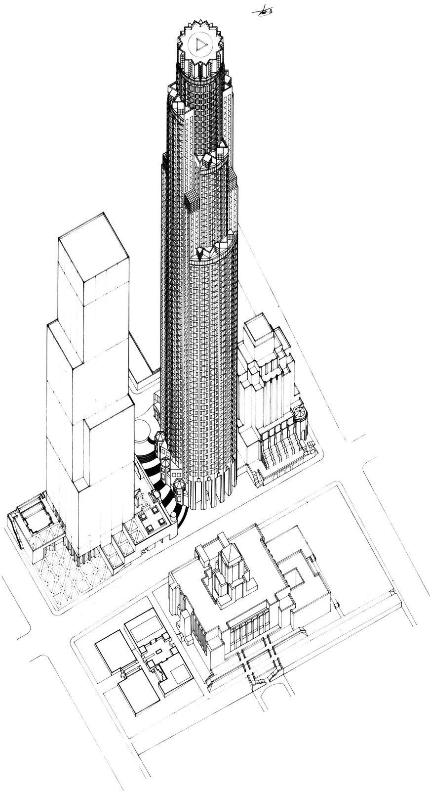 U.S. Bank Tower (formerly Library Tower) | Pei Cobb Freed & Partners