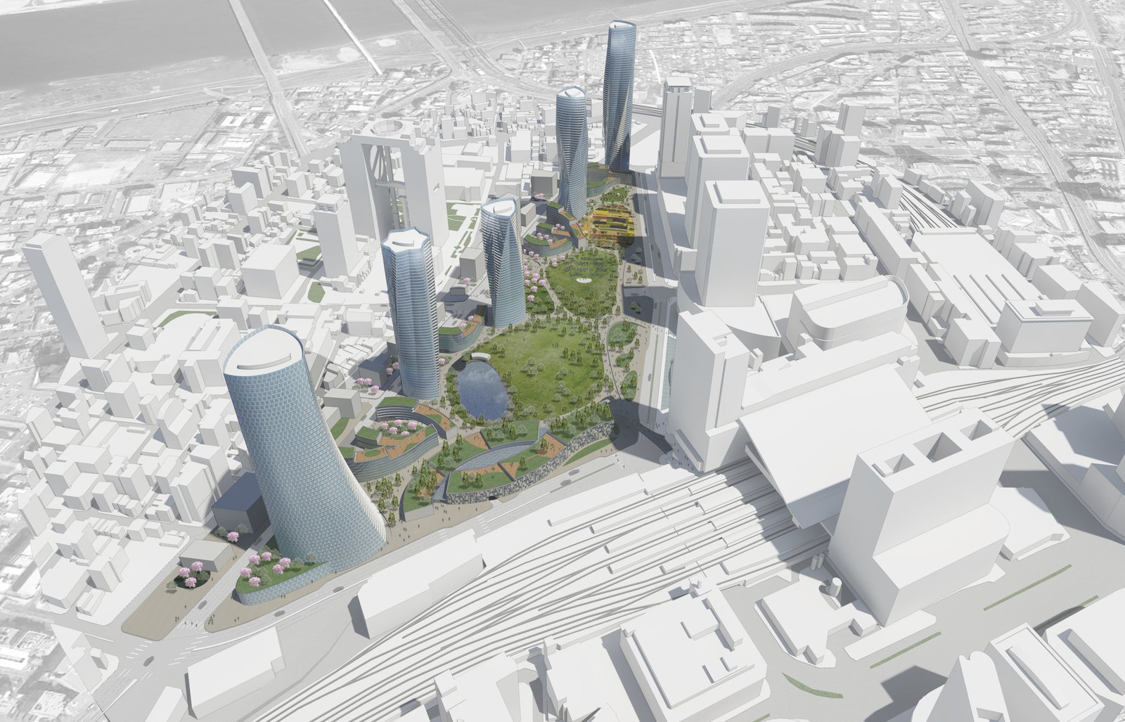 Osaka Station Park Master Plan | Pei Cobb Freed & Partners